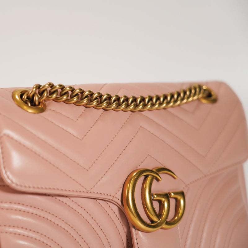 Gucci Marmont Pink Leather